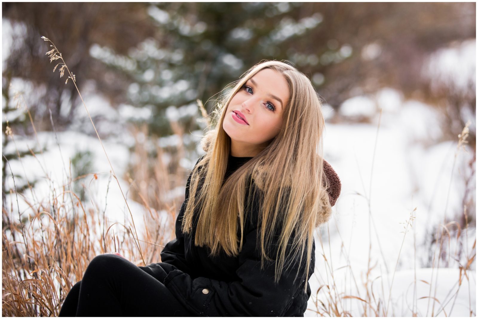 Colorado Winter Senior Portraits | Skiing Senior Pictures