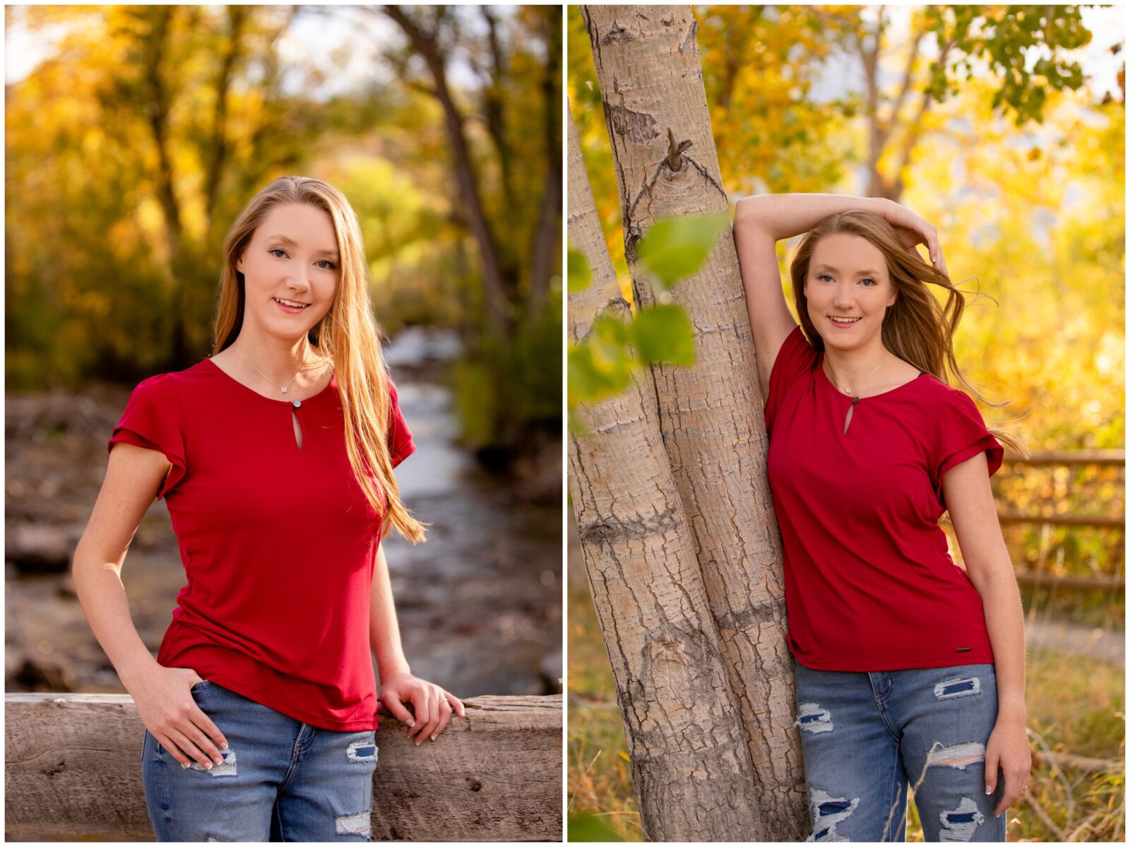 Boulder Colorado Fall Senior Photos | South Mesa Trail